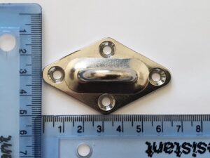 Medium Stainless Diamond Back-Plate - Rope and Splice - Your Rope ...